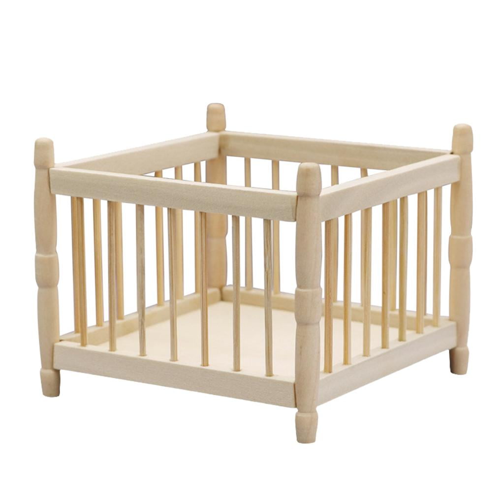 Click here for Xuanheng Cute 1:12 Wooden Dollhouse Cradle Miniatu... prices