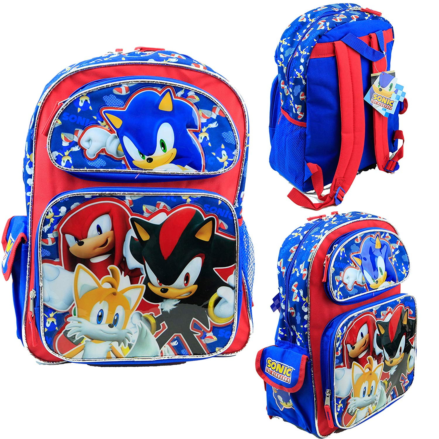 Accessory Innovations Sonic the Hedgehog Team 16" inches Large Backpack ...