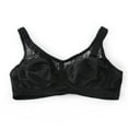 Womens Lace Wirefree Bra Full Figure Plus Size Lift Support Unlined