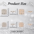 16Pcs 4 Style 1-Hole Alloy Button with Rhinestone and Plastic Imitation ...