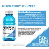 Powerade Zero Sugar Mixed Berry Electrolyte Sports Drink, 12 fl oz, 8 ...