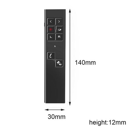 2.4GHz Wireless Presenter Microphone Remote Control PP-930 Voice ...