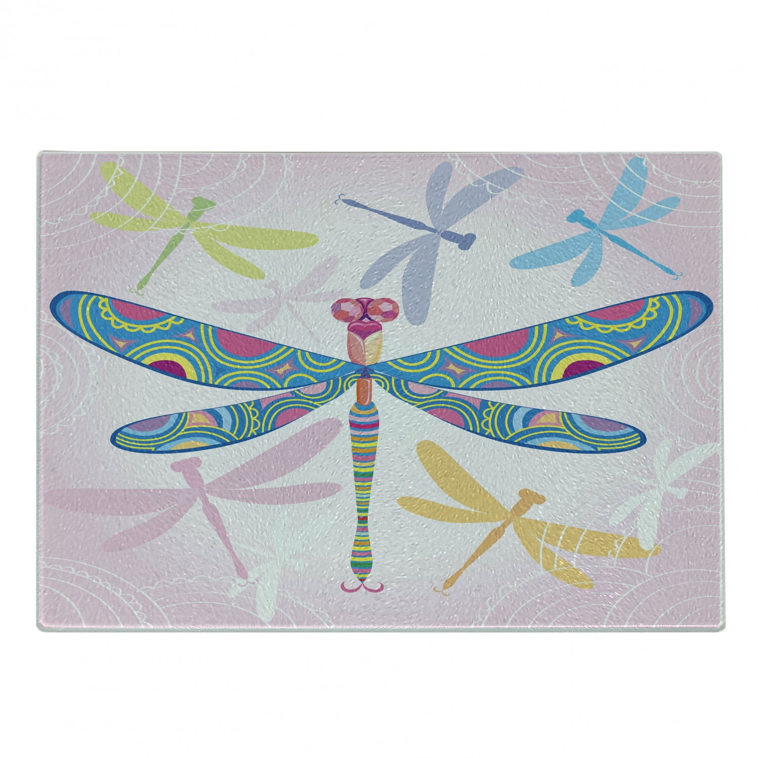 Dragonfly Cutting Board, Playroom Birthday Bunch of Winged Animals ...