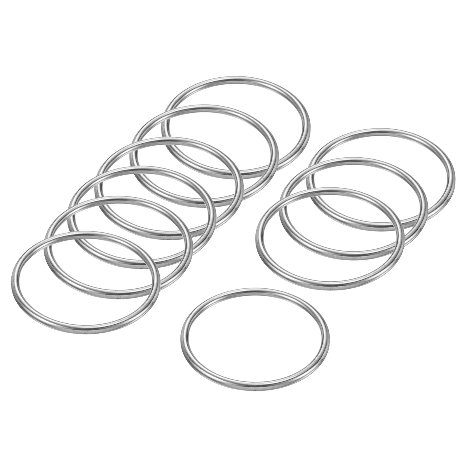 80mmx92mm Dia 304 Stainless Steel O Ring Seamless Welded O-Ring for DIY ...