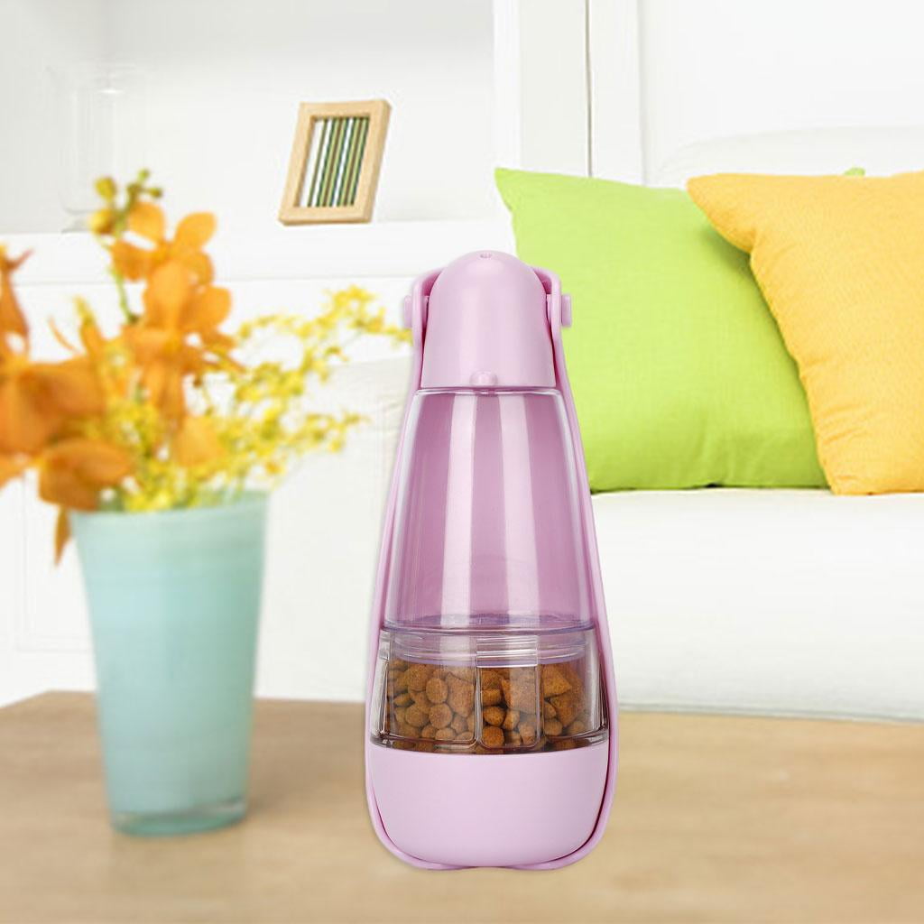 Botella de agua para perro Colco Dispensador portátil 420ml Rosa | Bodega Aurrera en línea