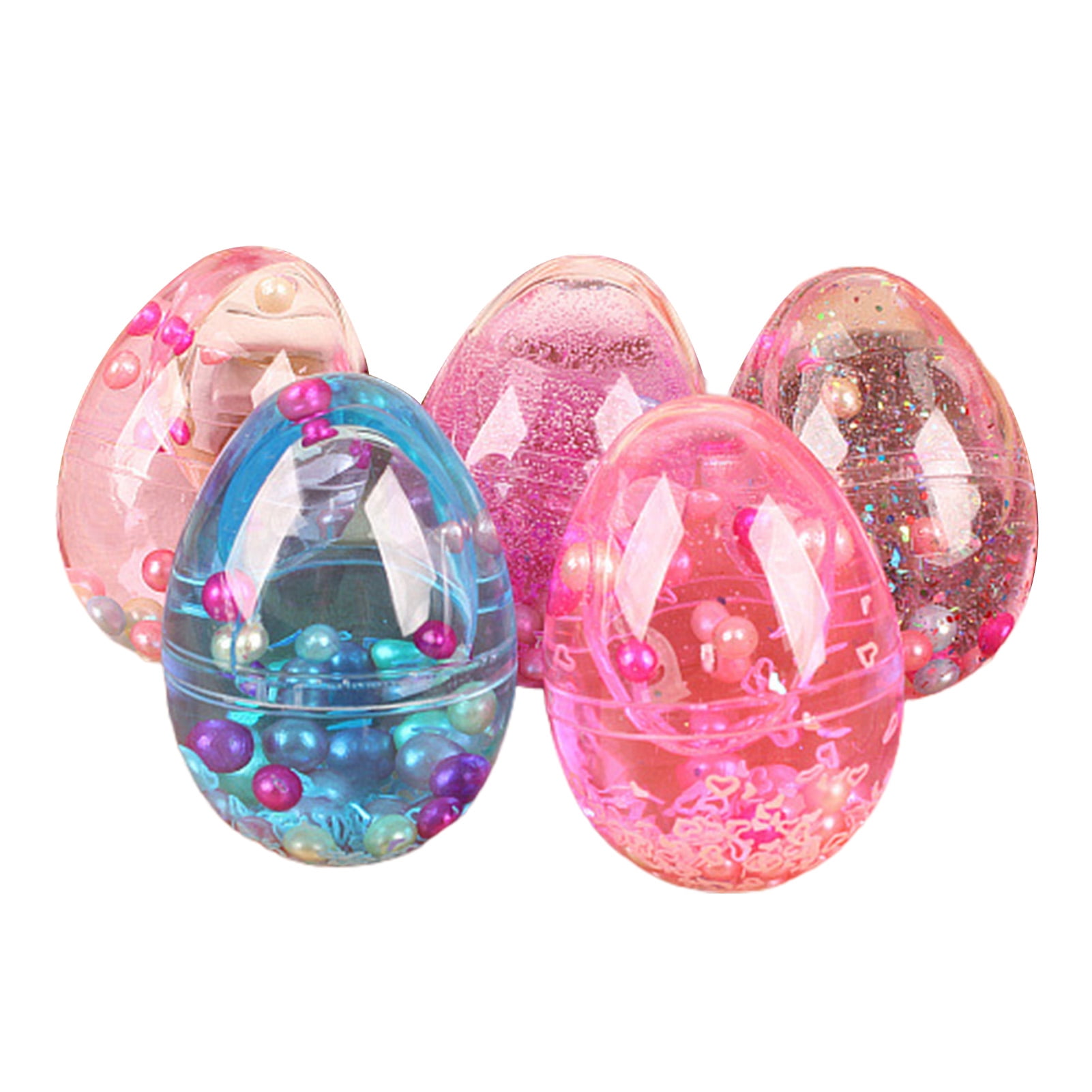 huanledash DIY Slime Toy Stretchy Non-sticky Egg Style Faux Pearl ...
