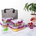 10 Pack Meal Prep Glass Containers With Locking Lids - 5x 32oz + 12oz ...