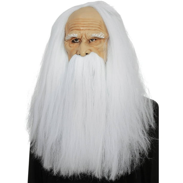 Wizard Latex Mask Adult Halloween Accessory - Walmart.com