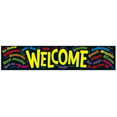 Trend Enterprises Inc. T-25038 Banner Welcome Multilingual | Walmart Canada