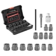 Bolt Extractor Set 16 Piece Impact Bolt Nut Remover Kit with Adapters ...