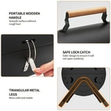 Capri Portable Charcoal Grill with Chimney, Small BBQ Grill Double ...