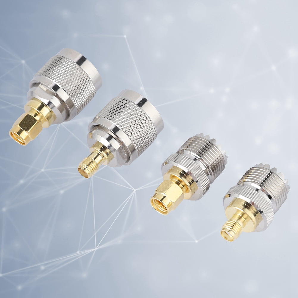 Conector RF De Crimpado Macho SMA, 4 Kits De Adaptador Coaxial RF De 50 Ohmios, Para Antenas De ...