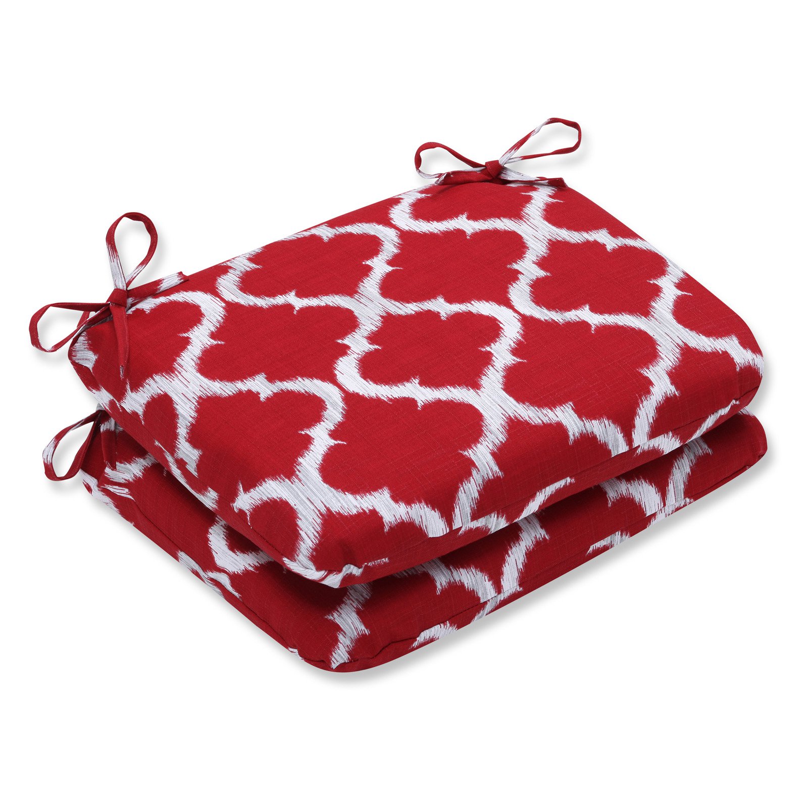 Pillow Perfect Outdoor/ Indoor Kobette Red Rounded Corners Seat Cushion ...