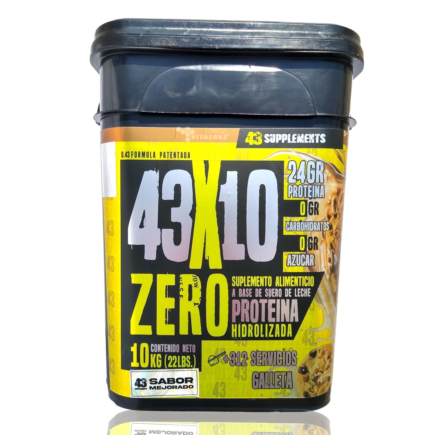 43 Proteina Zero Hidrolizada 10 kg Galleta 43 Supplements 43 ...