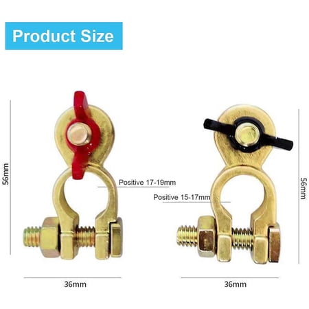 4pcs Car Battery Terminals Battery Connectors Lug Battery Terminal With ...