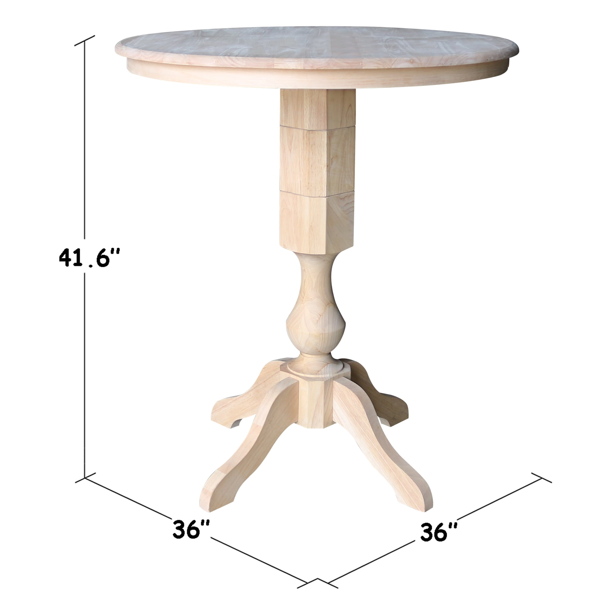 Unfinished Wood Pedestal