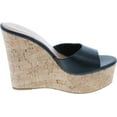 BAMBOO Women's Clear Band Platform Wedge Slide - Walmart.com