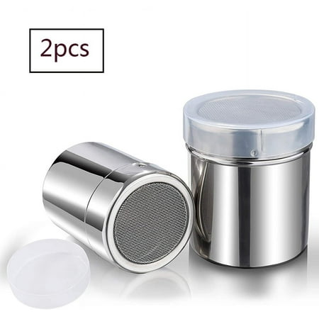 2 sizes high quality stainless steel cocoa shaker powder sugar shaker ...