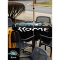 Camper Square Outdoor Tablecloth with Umbrella Hole Home Mountain Pine ...