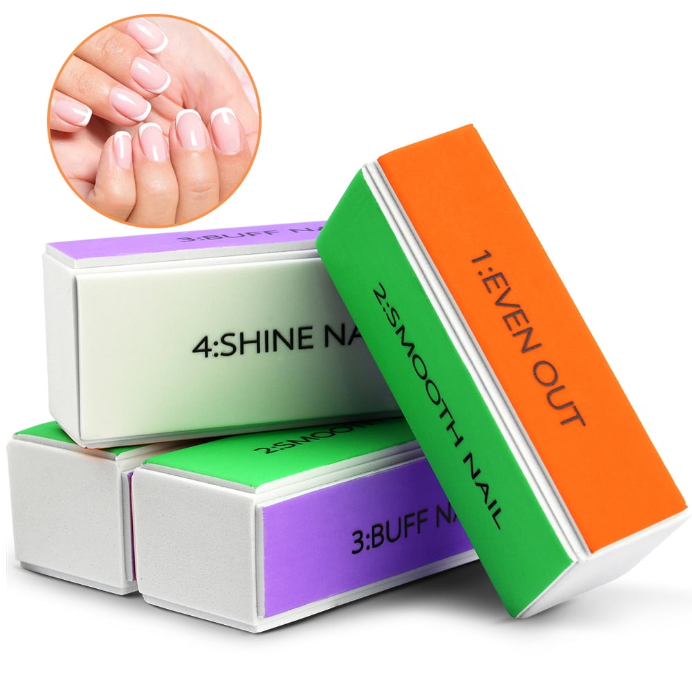 Maryton 4 Way Nail Buffer Block Shine File Polish Nail Art Manicure ...