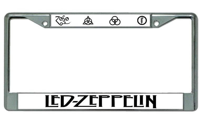 Led Zeppelin Logo Chrome License Plate Frame - Walmart.com