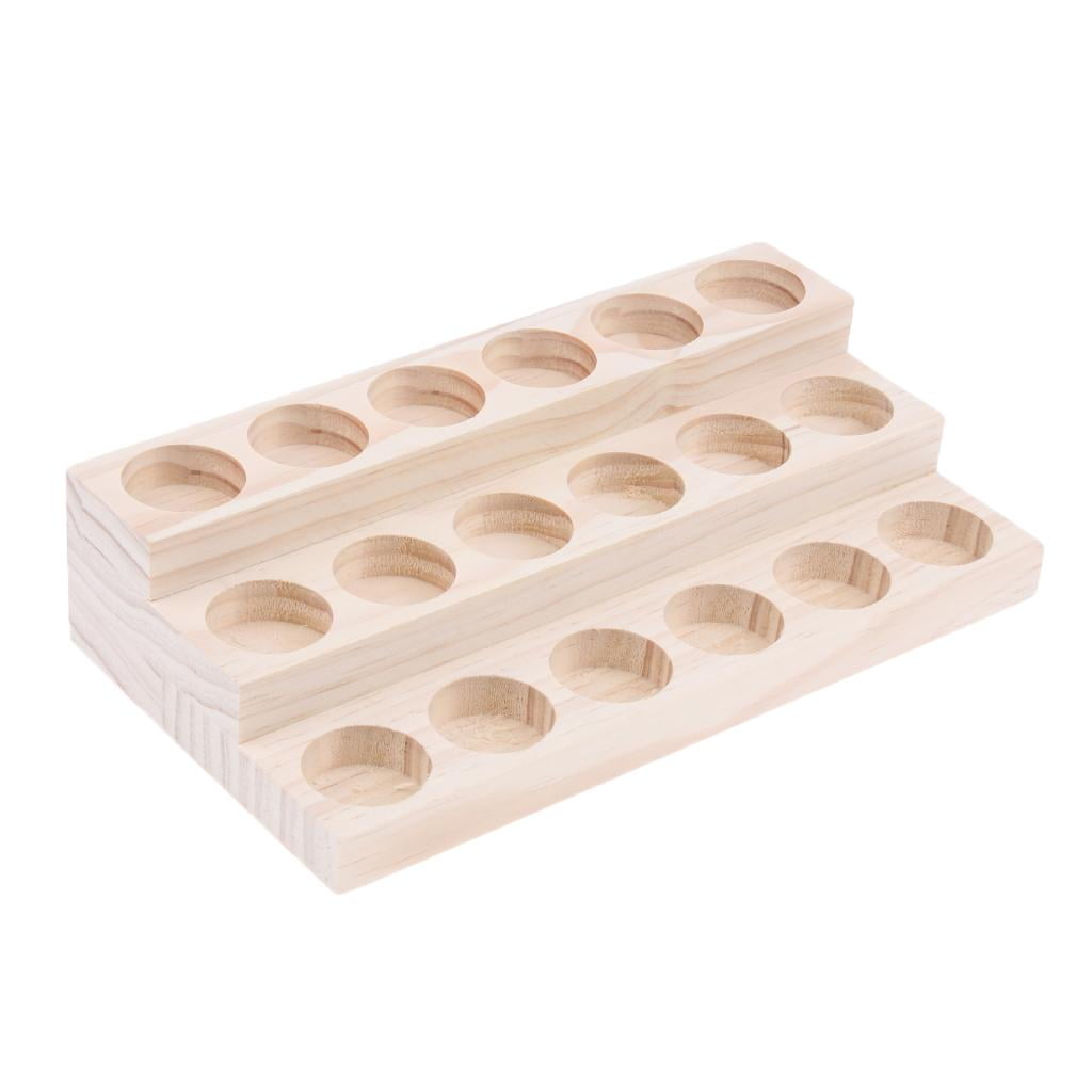 Essential Oil Wooden Storage Rack Organizer Box Tray For Displaying ...