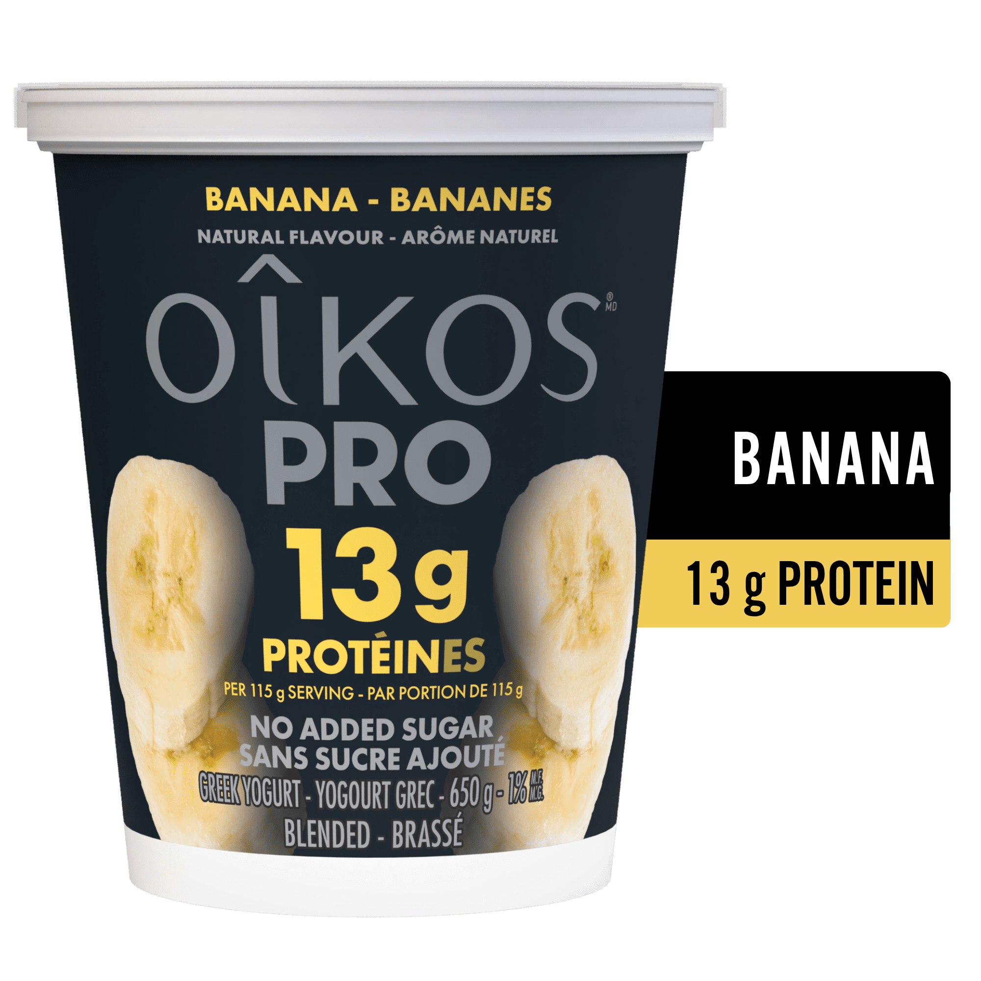 Click here for Oikos Pro Yogurt  Banana  High Protein 650g prices