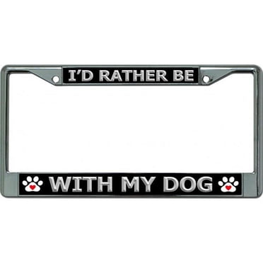 Peace Love Dogs License Plate Tag Frame, Multiple Colors - Walmart.com
