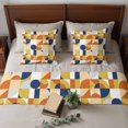 Bed Runner for Cal King Size Bed, Abstract, 3 Pcs Bedding Runner Set ...