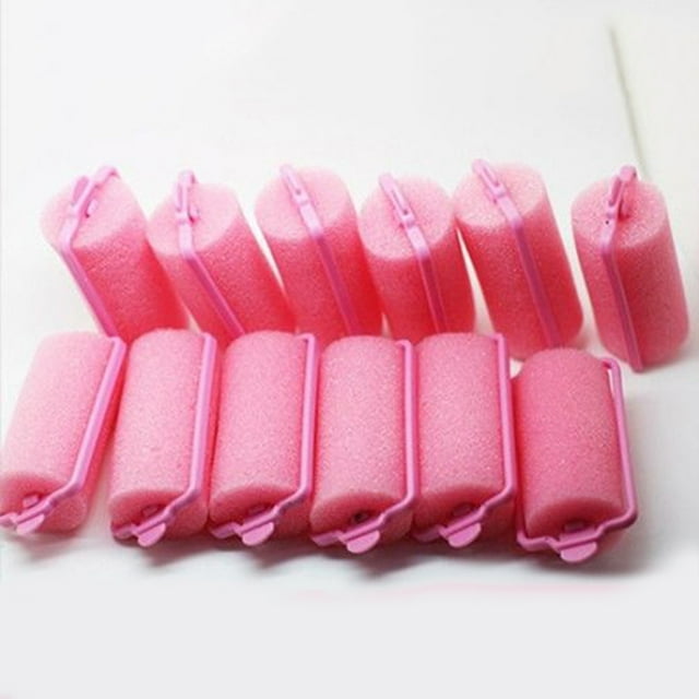 Cuteam Hair Curlers 12pcs Bag Magic Sponge Foam Cushion Hair Styling