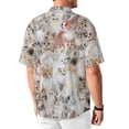 Cute Cat Men'S Short-Sleeved Shirts with All-Over Prints for Indoor and ...