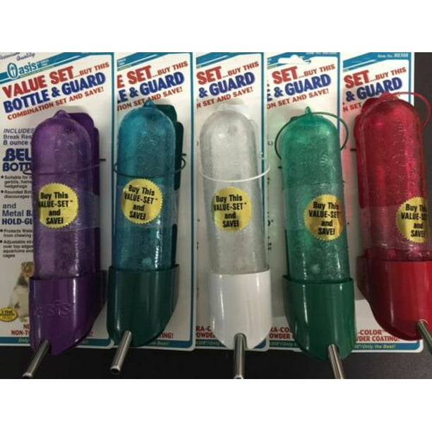 Oasis Bell Bottle & Guard Value Set for Wire Cages Assorted Colors 8oz ...