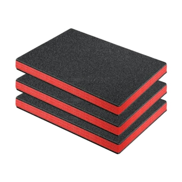 3 piezas de insertos de espuma para caja de herramientas, extraíbles, fáciles de usar, a prueba ...