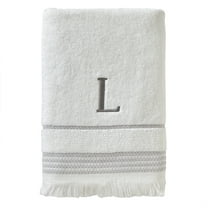 SKL Home Casual Monogram Bath Towel, "H", White - Walmart.com