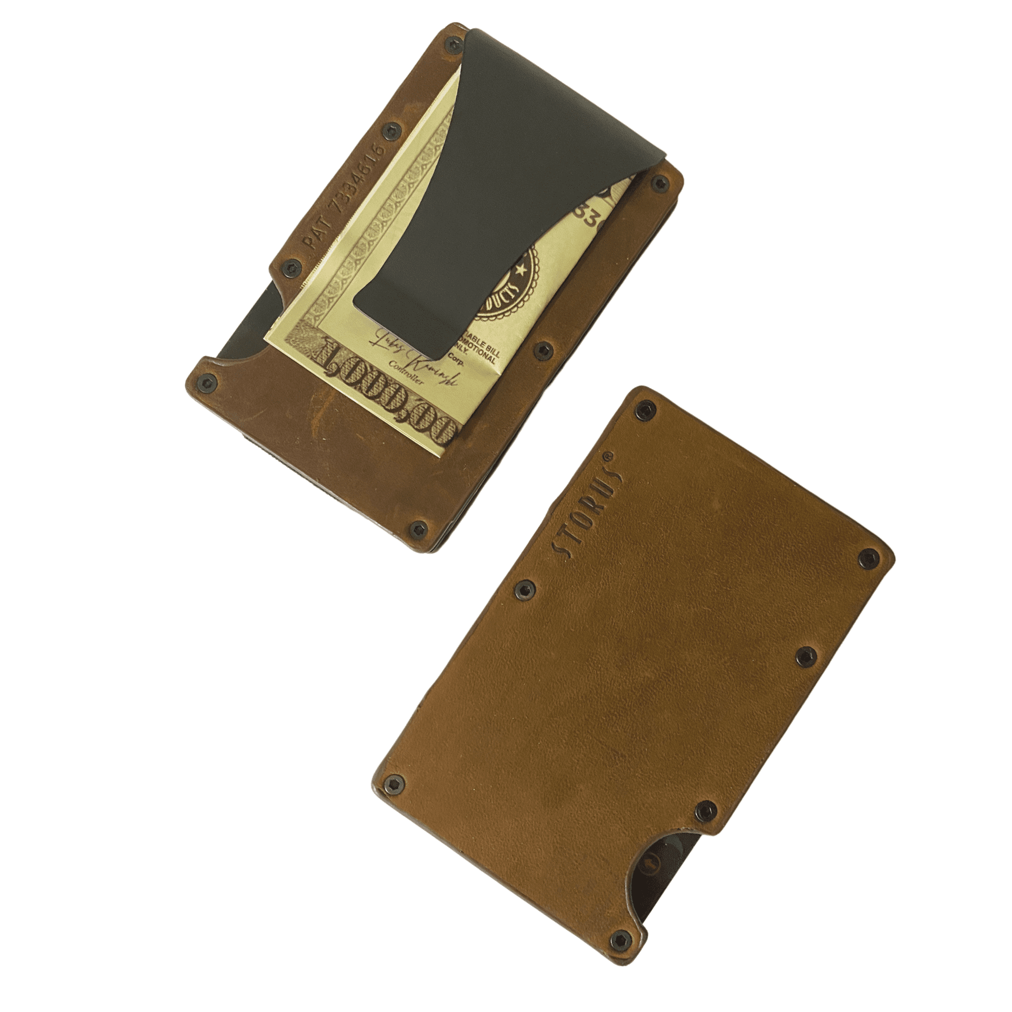 Storus® Smart Wallet® Leather, RFID Blocking Card Holder Money Clip for ...