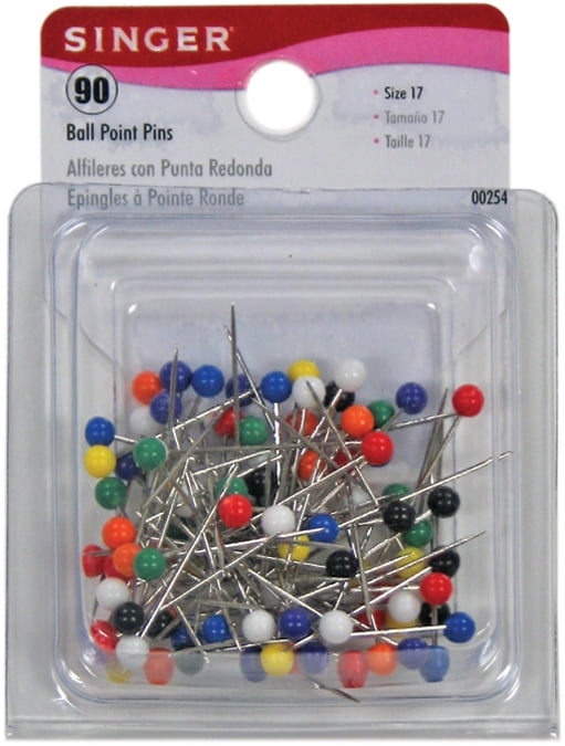 Singer Ball Point Pins, Size 17, 90pk - Walmart.com