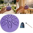 3In Steel Tongues Drum Musical Instrument 6 Tunes Hand Pan Tanks Drum ...