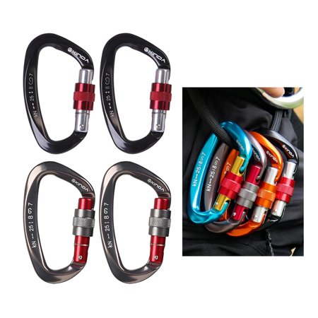 4ightight Heavy Duty Self Lock Carabiner Locking Carabiners for Hiking ...
