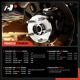 A-Premium Front Wheel Bearing and Hub Assembly Compatible with Chevy ...
