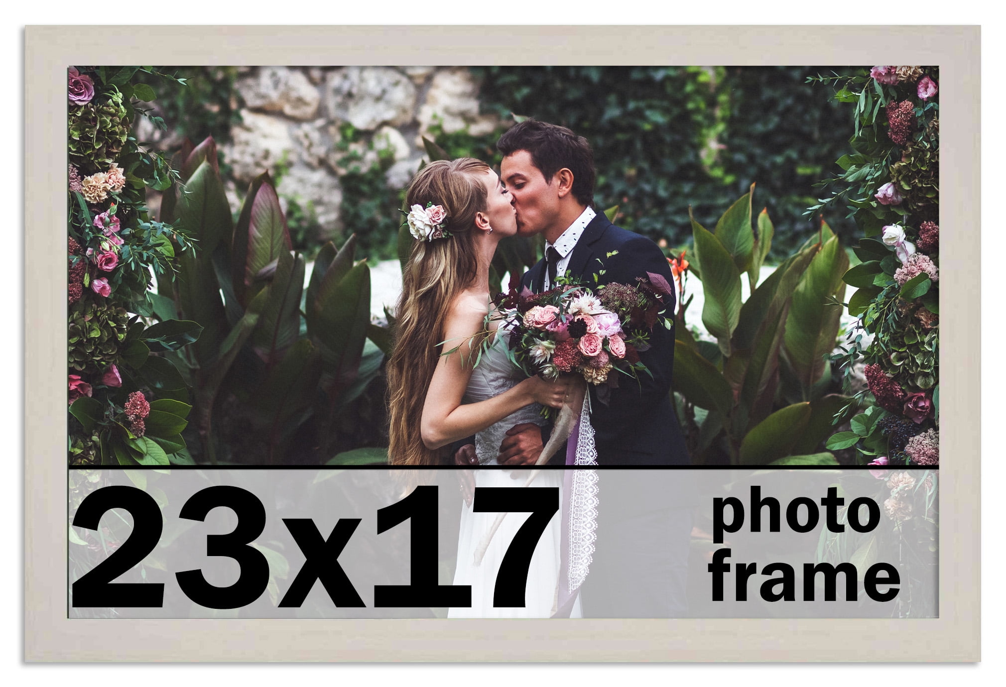 23x17 Frame White Wash Picture Frame - Complete Modern Photo Frame ...
