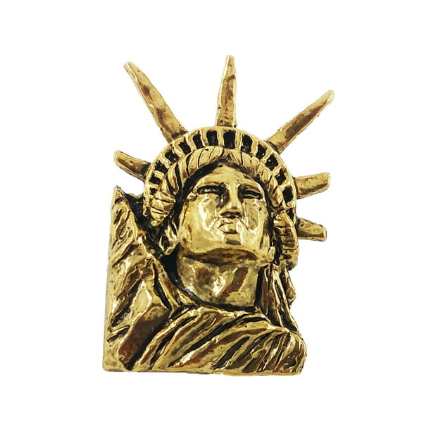 Statue of Liberty Pin, Lady Liberty, America, Gold Plated, Metal, Hat ...