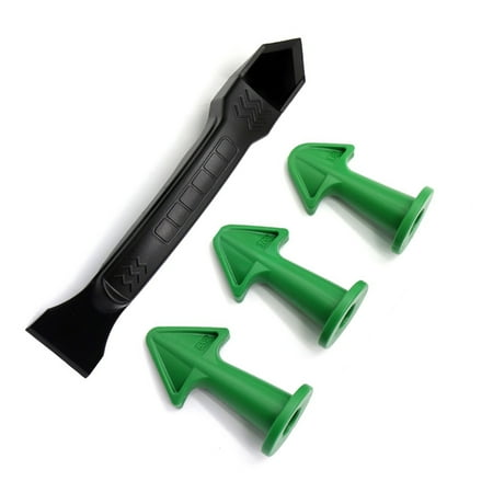 4 Pcs Caulking Tool Kit 3 Plastic Durable door Caulking Nozzles with 1 ...