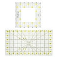 Ymiko Creative Grid Quilting Ruler, Acrylic Craft Cloth Measure Tools ...