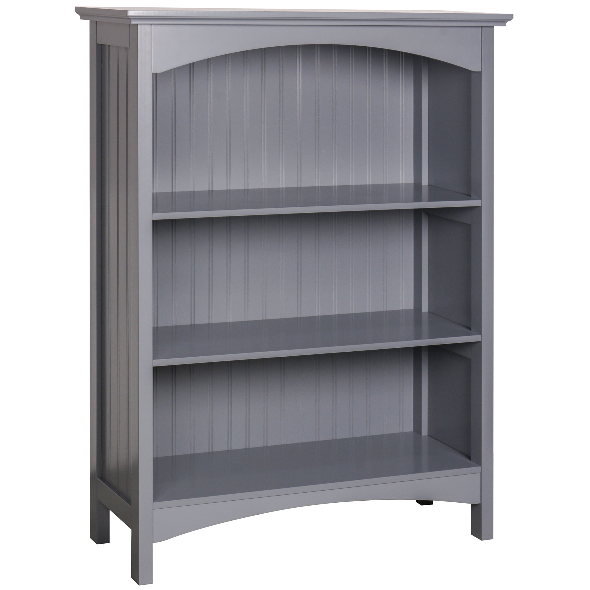 eHemco 3 Tier Storage Shelf Bookcase with 2 Arched Supports, 40 Inches ...