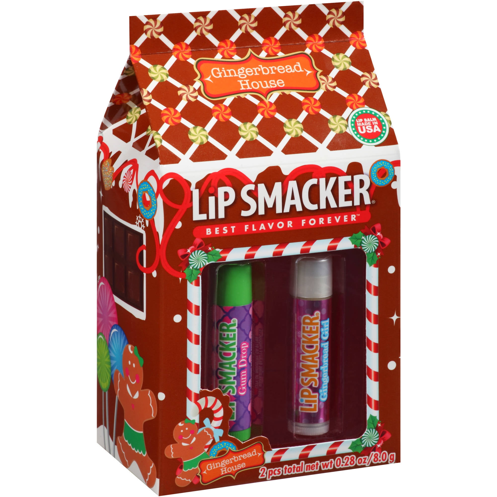 Lip Smacker Gingerbread House Lip Balms, 2 count, .28 oz - Walmart.com