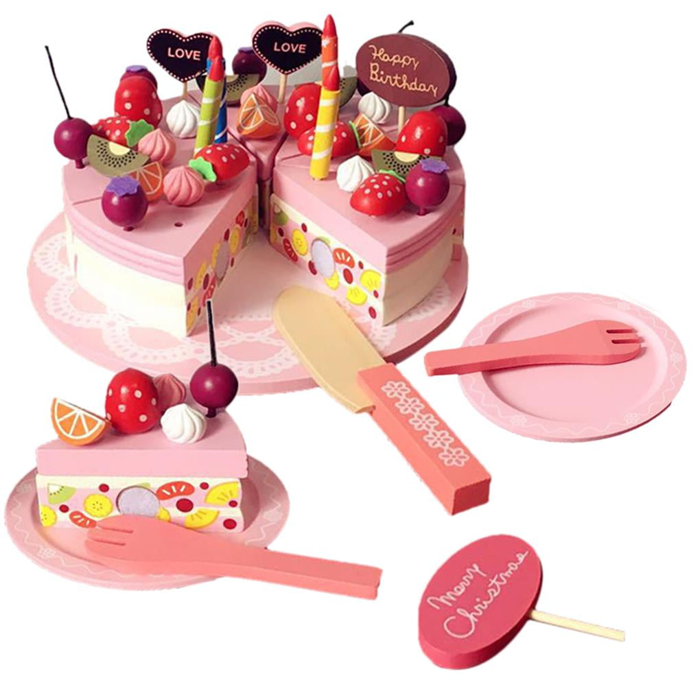 Click here for Pitrice Kids Food Wooden Birthday Party Cake Toys... prices