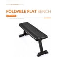 Foldable Flat Weight Bench | Folding Workout Bench with Frame, Thick ...
