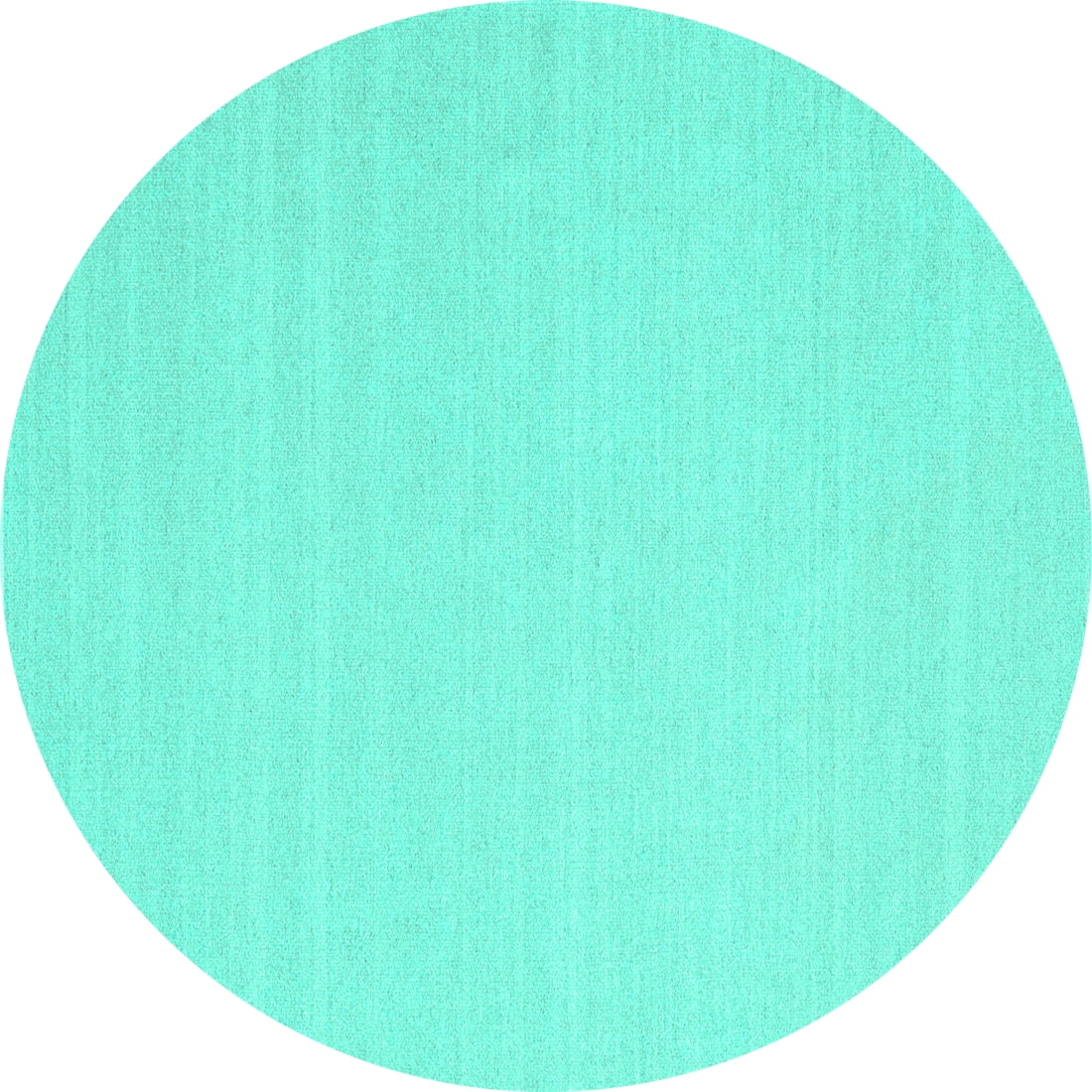 Ahgly Company Machine Washable Indoor Round Solid Turquoise Blue Modern ...