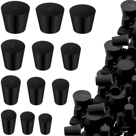 000# 9#12 Assorted Sizes Solid Rubber Stopper Tapered Rubber Stoppers ...