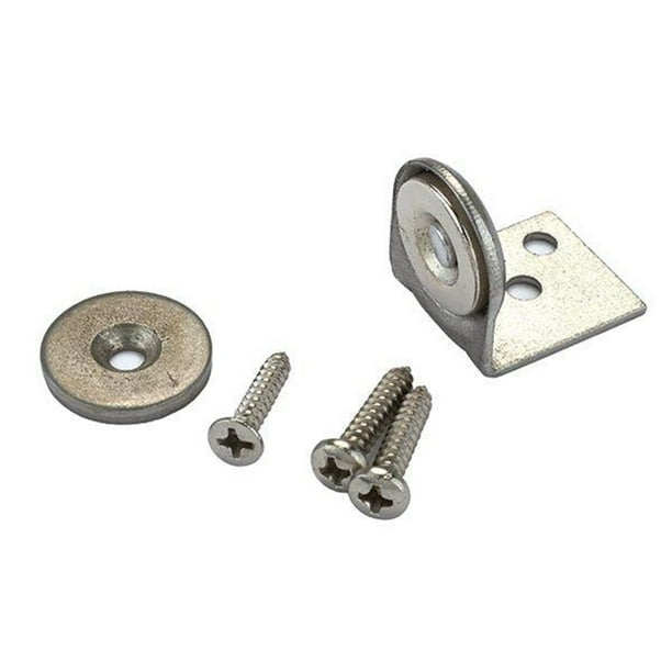 Stainless Steel Magnetic Latch with Bracket 3/4" Dia 20 lbs Holding ...